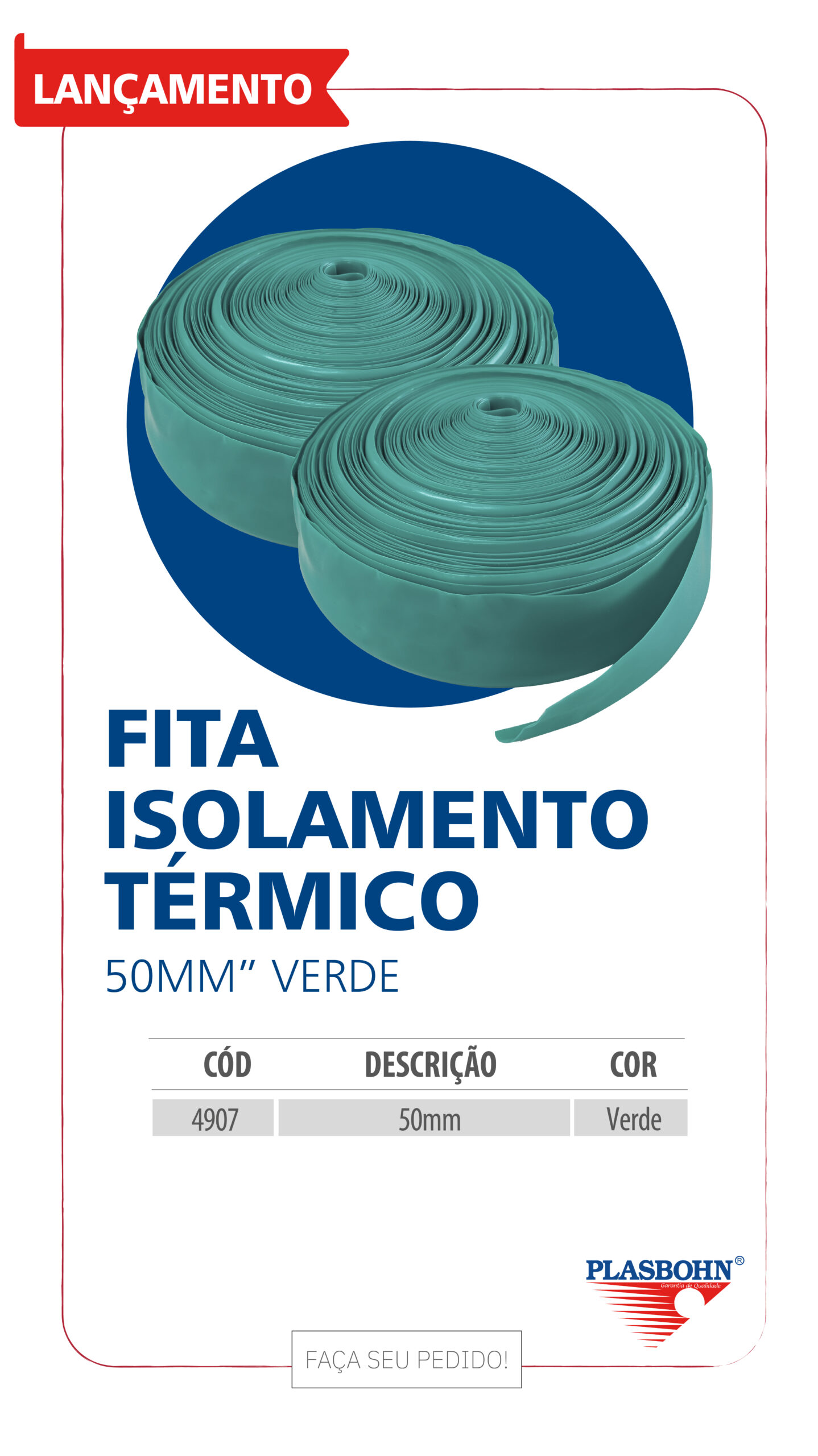 FITA ISOLAMENTO TÉRMICO - PLASBOHN – Plasbohn